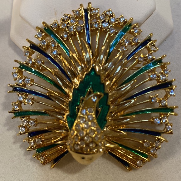 Jewelry | Peacock Pin | Poshmark